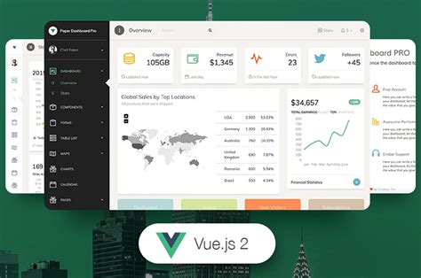 vue paper dashboard pro made with vue js