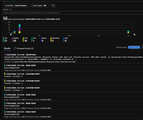 blazor client side wasm application insights stack overflow