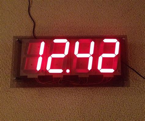 large 7 segment clock