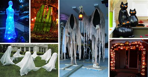 83 Diy Halloween Outdoor Decorations Porch And Yard Crafts