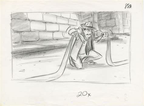 Roger Rabbit Eddie Storyboard Drawing Id Jun22332 Van Eaton Galleries