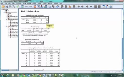 Logistic Regression Spss Tutorial Youtube