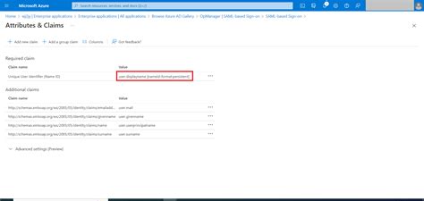 Configuring Saml Authentication For Azure Idp Opmanager Help