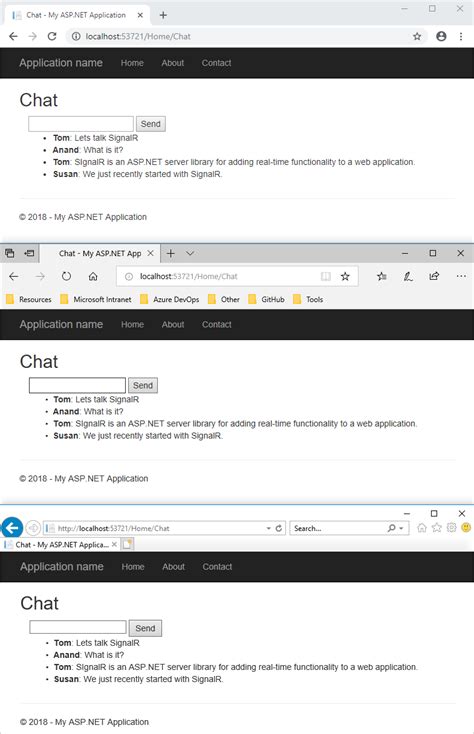 教程：使用 signalr 2 和 mvc 5 实时聊天 microsoft learn