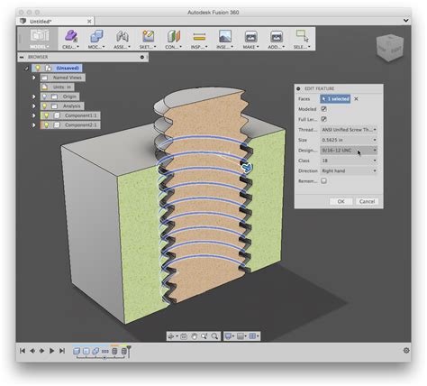 creating threaded nuts and bolts autodesk community