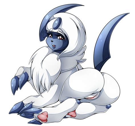 Rule 34 Absol Ass Claws Fur Hindpaw Nintendo No Humans Orange Eyes