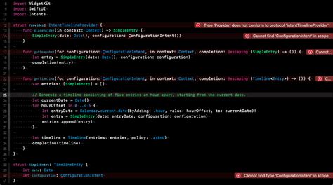ios14 widgetkit开发报错 type provider does not conform to protocol