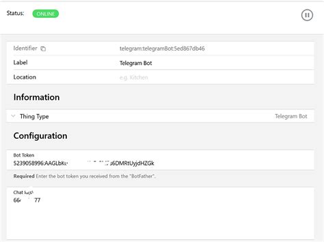 telegram binding not working no logs scripts and rules openhab