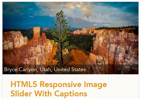 html5 responsive image slider with captions responsive