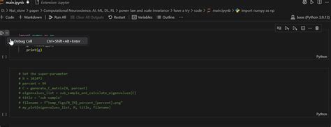 hitting the debug cell option can not stop at the breakpoint · issue