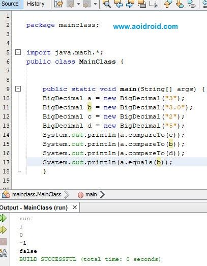 mengenal class bigdecimal dalam java aoi droid