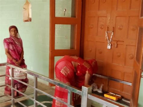 One Side Locked The Main Gate And Sanctum Sanctorum Of The Temple Sdm