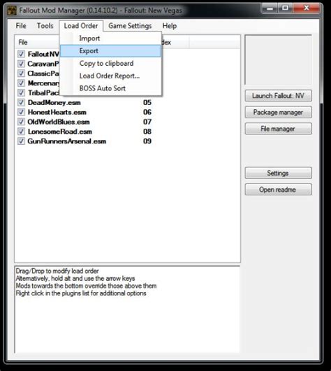 [tutorial] fomm export of load order fallout technical support