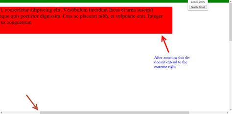 html css absolute positioned full width element gets