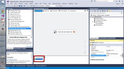 how to transferring tables from one sql database to