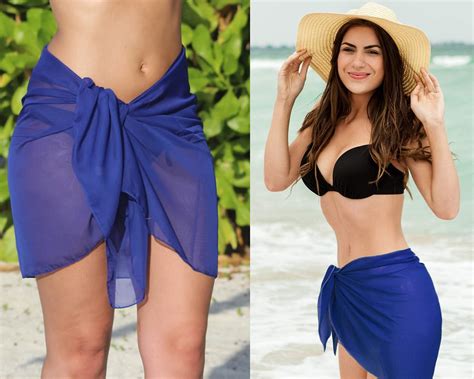 Beach Wear For Women Sarongs Cover Up Sarong Skirt Scarf Pool Etsy