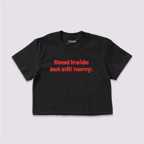Horny Black Crop T Shirt Chulla Store