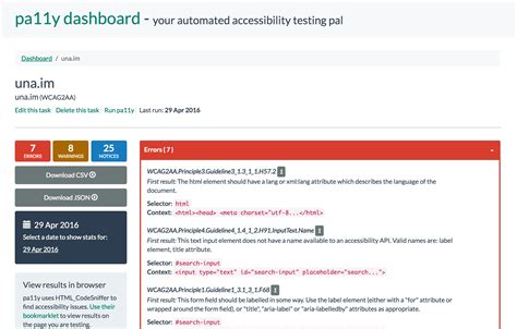 setting up an accessibility dashboard from scratch with