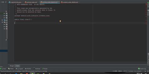 android error with the code in java classes and xml files stack