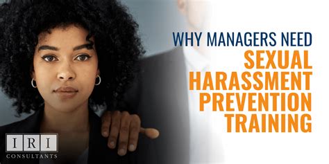 Why Managers Need Sexual Harassment Prevention Training