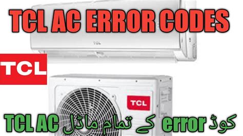 Tcl Dc Inverter Error Code Tcl Inverter Error Codes E1 E2 E3 E6 E7