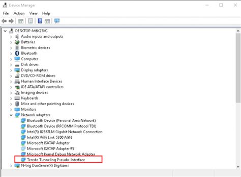 teredo tunneling pseudo interface driver download windows 10 ideapowerup