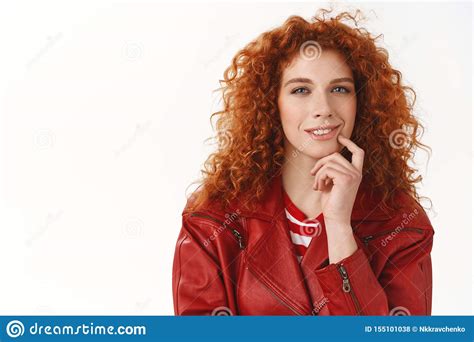 Very Interesting Girl Pondering Buy Not Attractive Curious Redhead
