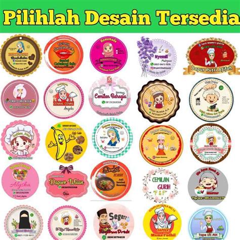 Jual Jasa Desain Dan Cetak Sticker Makanan Minuman Dan Produk Lainnya