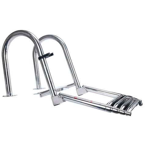 Buy Amarine Made Boat Ladder 4 Step Pontoon Boat Ladder Foldable