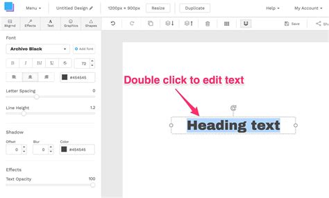 how do i add edit text snappa knowledge base
