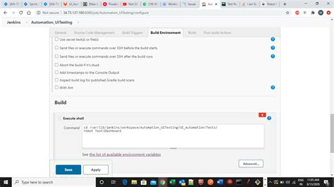 [fixed] i am facing an issue with jenkins i selected execute windows