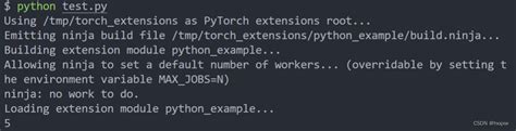 pytorch c extension c拓展 即时编译jit pybind11 torch utils cpp extension