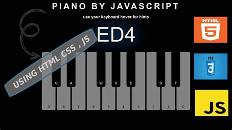 speed code make piano by javascript صنع بيانو من خلال جافا سكربت