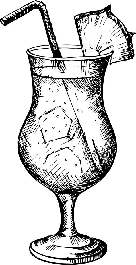 Premium Vector Cocktail Sex On The Beach And Its Ingredients