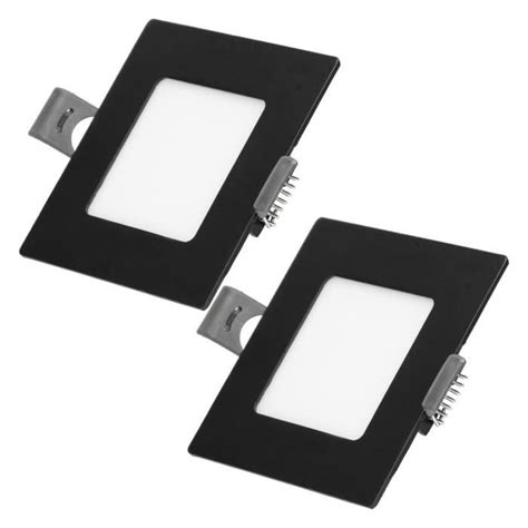 Ecd Germany 2x Led Panel Spot Encastrable 3w Remplace 25w Halogène