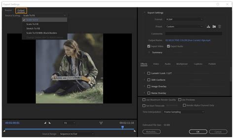 adobe media encoder export settings
