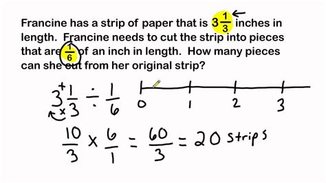 using a diagram to solve a division problem involving fractions youtube