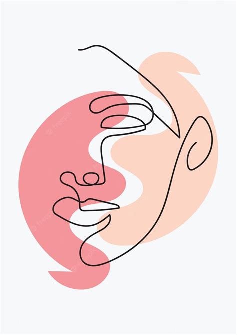 Premium Vector Continuous Line Drawing Of Woman Face Fashion