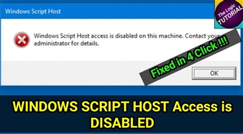 cara mengatasi windows script host access is disabled on this machine