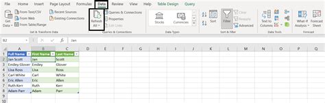 how to split cells in excel split data into multiple
