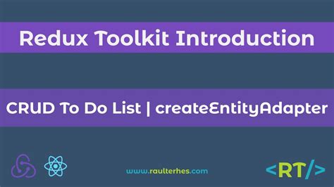 full crud to do list application createentityadapter redux toolkit