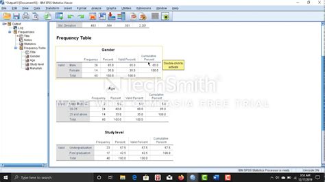How To Do Frequency Analysis In Spss Youtube