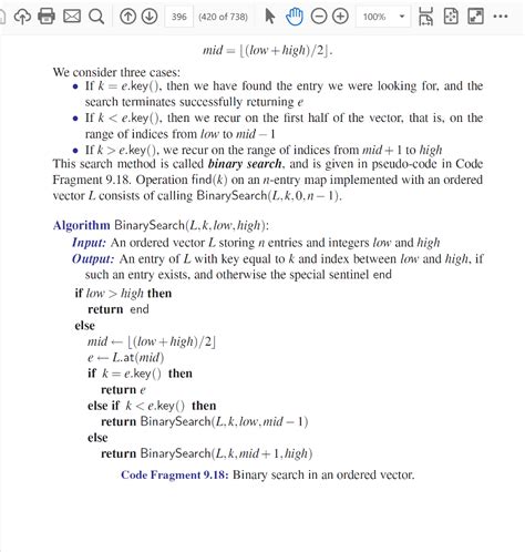 solved write one c function for the binary search algor