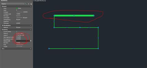 solved polyline width issue autodesk community