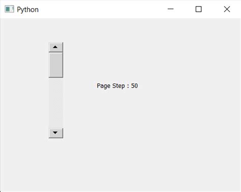pyqt5 qscrollbar getting page step geeksforgeeks