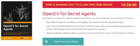 livro de graça opencv for secret agents embarcados