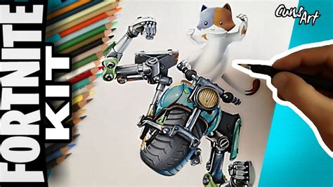 Dibujando A Kit De Fortnite Drawing Kit Fortnite Cunsart Como