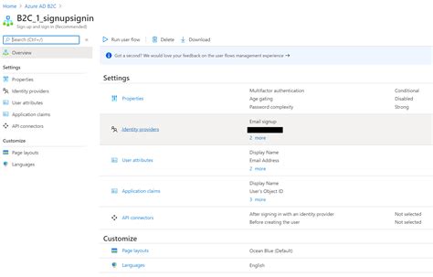 blazor webassembly azure b2c error aadb2c90205