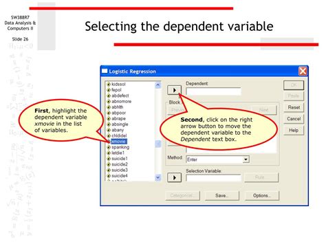 ppt logistic regression simultaneous entry of