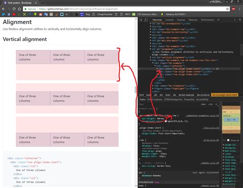 css bootstrap 4 align items class not working at all stack overflow